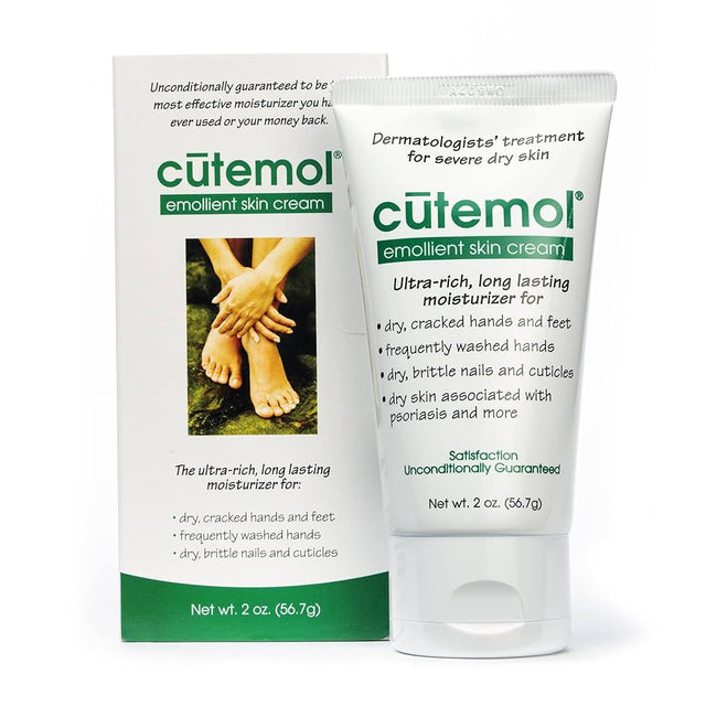 Cutemol Emollient Cream | Intensive Moisturizer for Hands & Feet | 2 oz ...